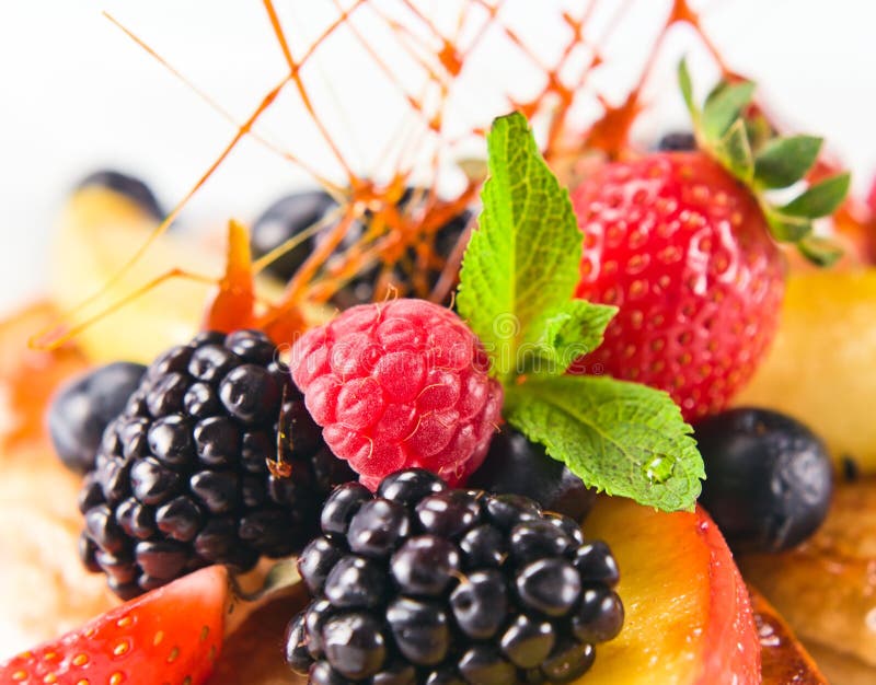 Dessert with fresh berries stock photo. Image of summer - 31146032