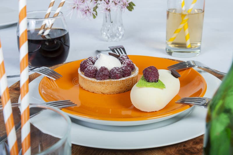 Dessert with friends stock photo. Image of friends, green - 77274952