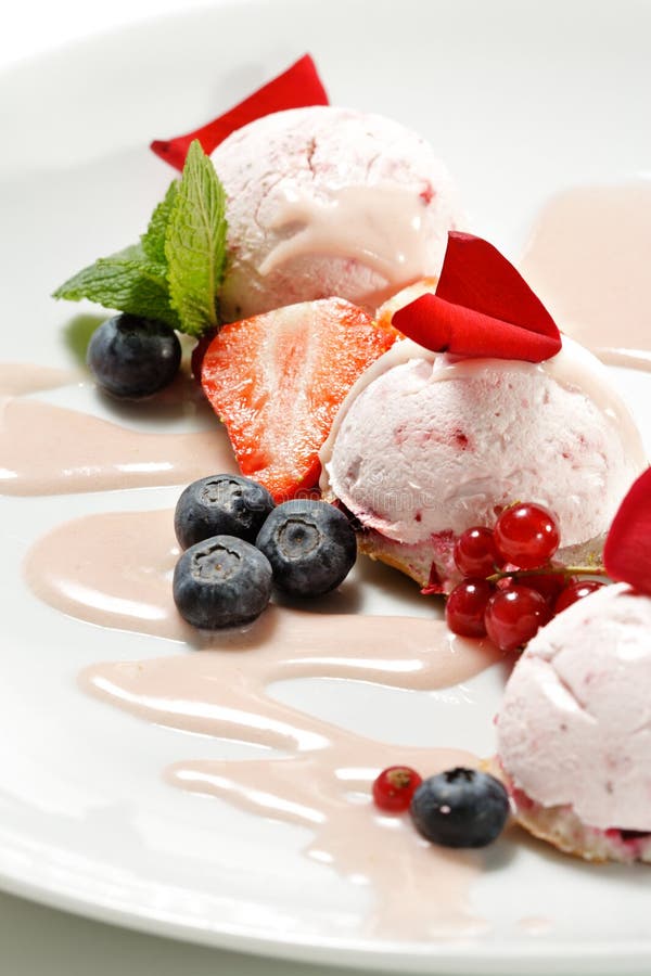 Dessert - Fruit Mousse stock photo. Image of petal, elegance - 40983028