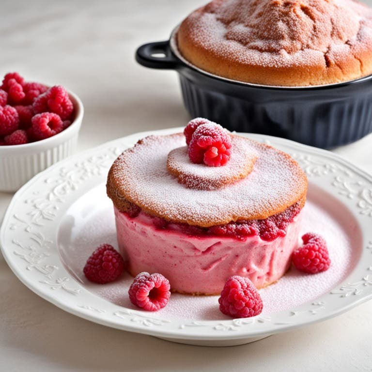 Dessert Illustration Raspberry Miracle Stock Illustration ...