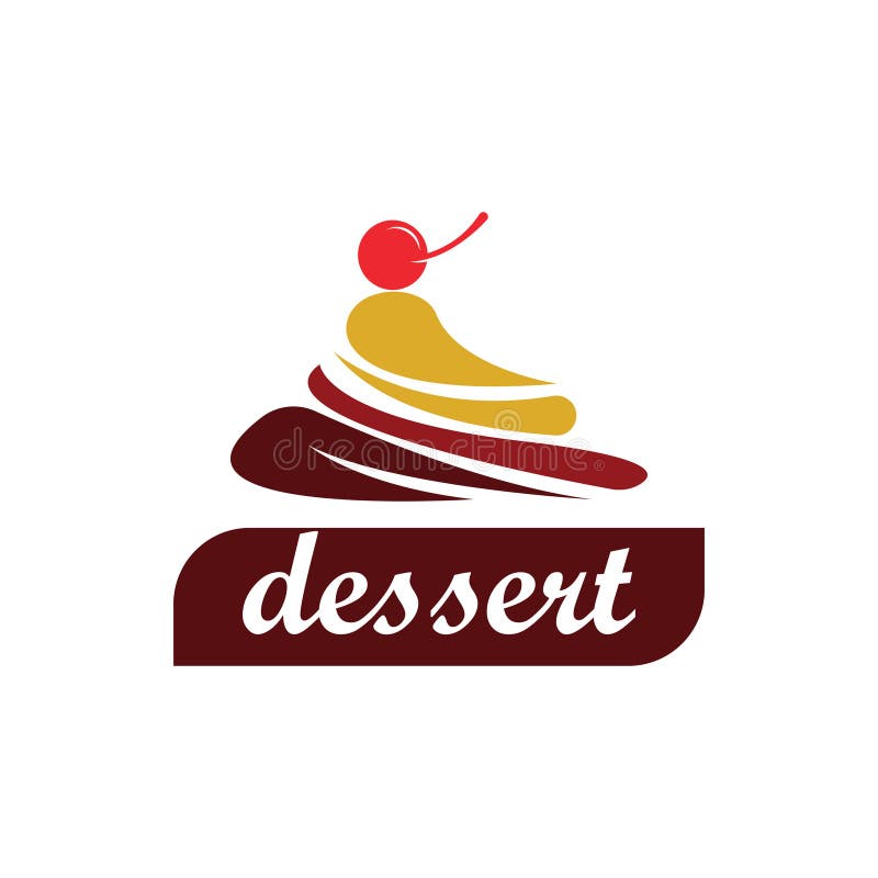 Dessert Logo Design Vector Icon Illustration Template Stock Vector ...