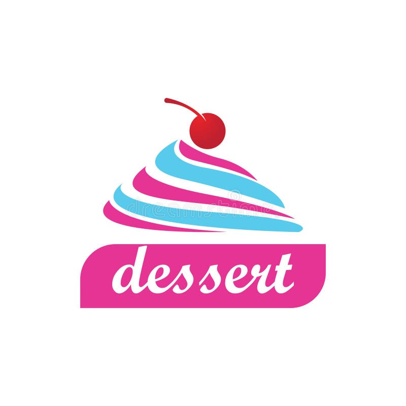 Dessert Logo Design Vector Icon Illustration Template Stock Vector ...