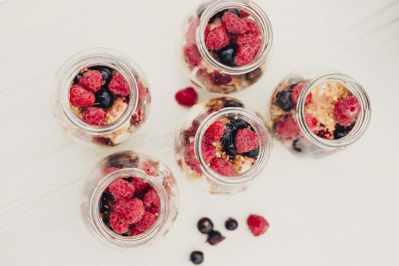 Dessert Made from Fresh Wild Berries Stock Photo - Image of forest ...