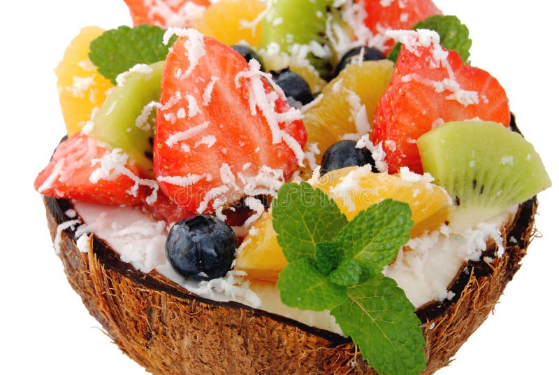 Dessert misto della frutta immagine stock. Immagine di sfondo - 28202699