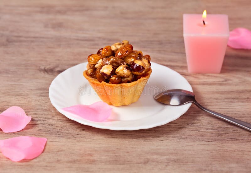 Dessert for one stock image. Image of food, rose, holiday - 29286229