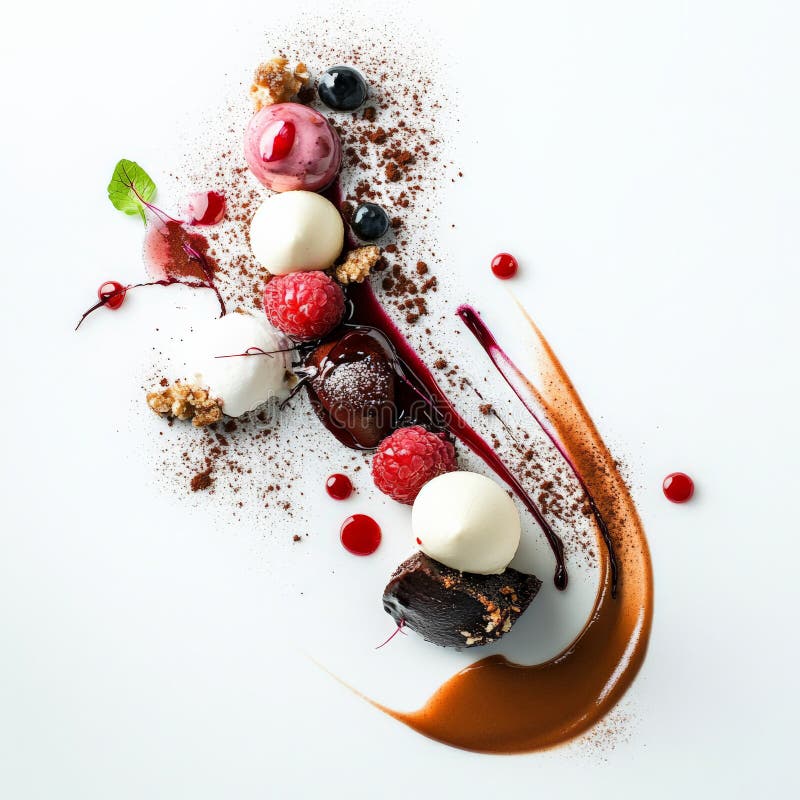 A Dessert that Plays with Contrasting Temperatures, Such As Hot and ...