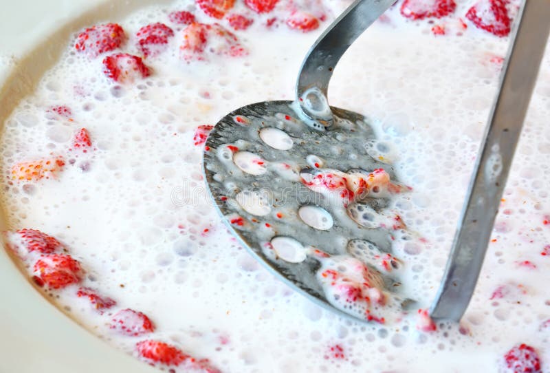 Dessert preparation stock image. Image of eating, white - 20242929