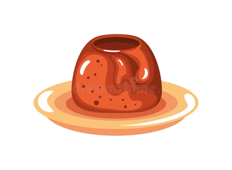 Dessert pudding icon stock vector. Illustration of isolated - 290780805