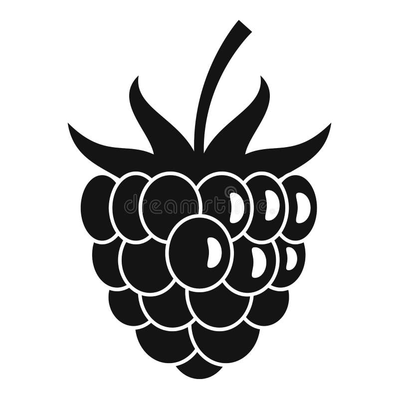 Raspberry Black White Simple Stock Illustrations – 525 Raspberry Black ...