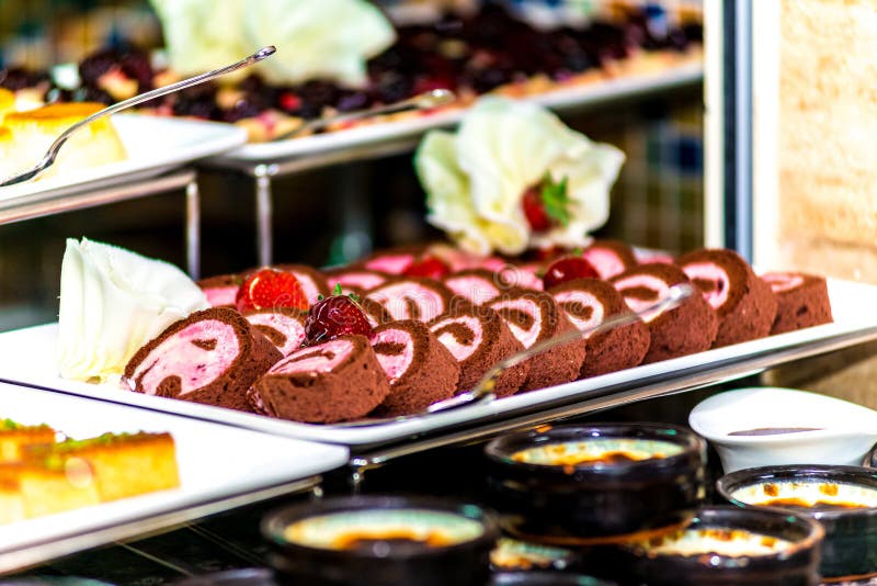 Dessert roulette stock image. Image of cherry, chocolate - 53866919