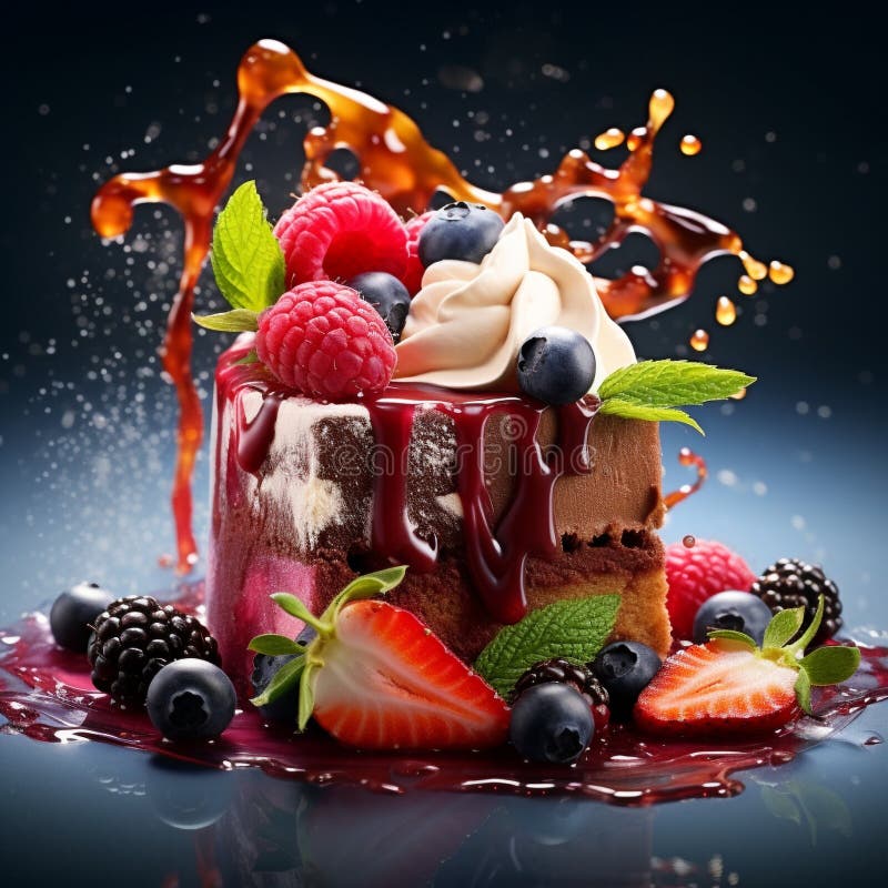 Dessert Symphony: an Ensemble of Sweet Harmonies and Textures Stock ...