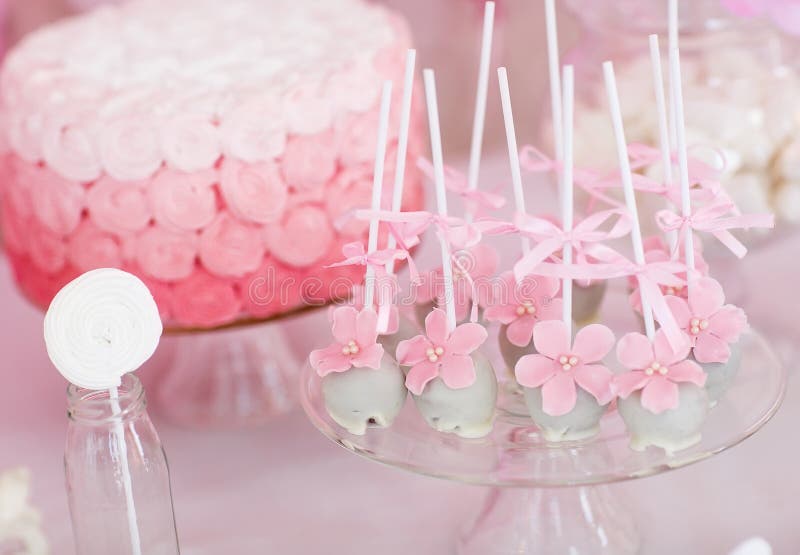 Dessert Table for a Party, Sweet Treat and Dessert. Stock Image - Image ...