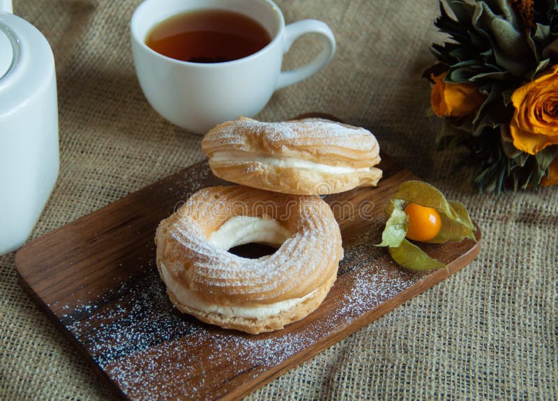 Dessert with tea stock photo. Image of food, dessert - 38782628