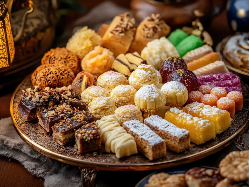 Dessert Tray with Assorted Sweets Stock Photo - Image of platters ...