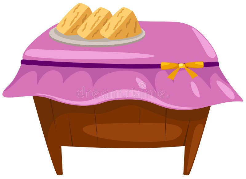 Dessert on wooden table stock vector. Illustration of color - 24771487