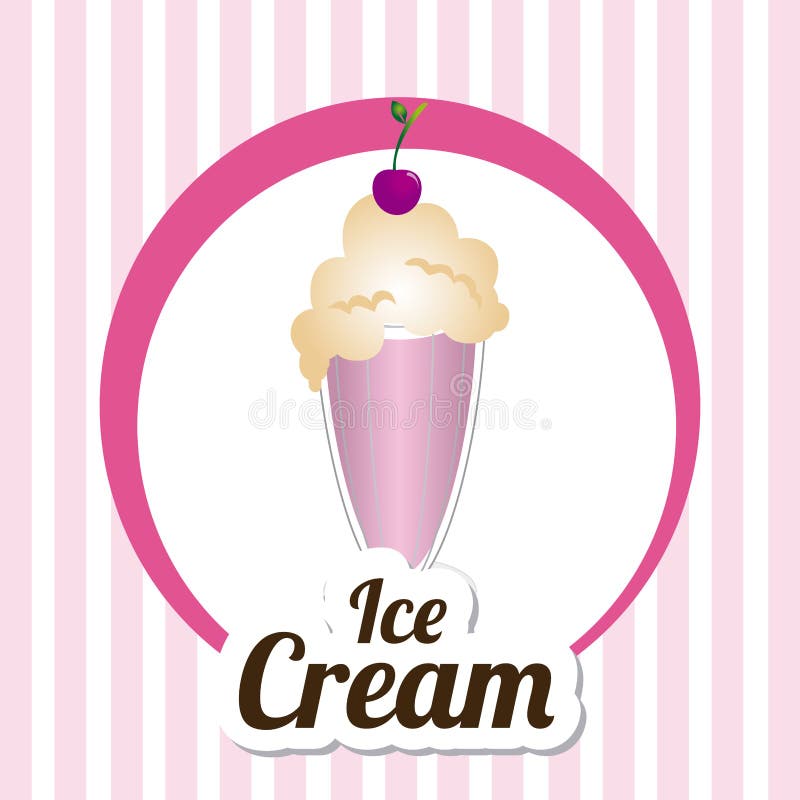 Desserts Design Over White Background Vector Illustration Stock Vector ...
