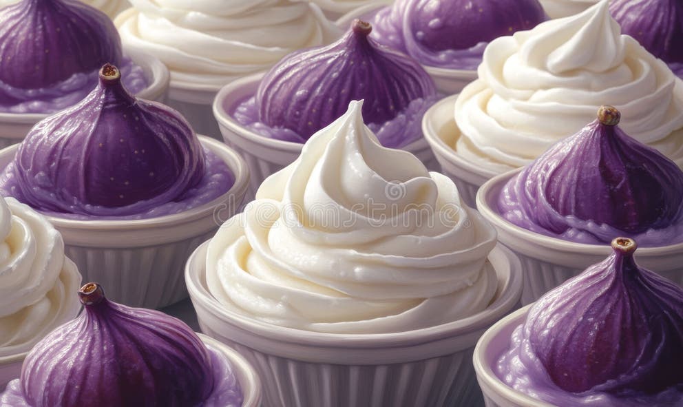 Desserts and Dishes Constructed from Pixel Art Figs are Presented on a ...