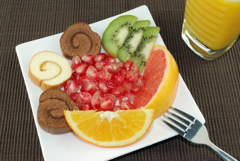 Desserts and Fruits stock photo. Image of juicy, mixed - 7487612