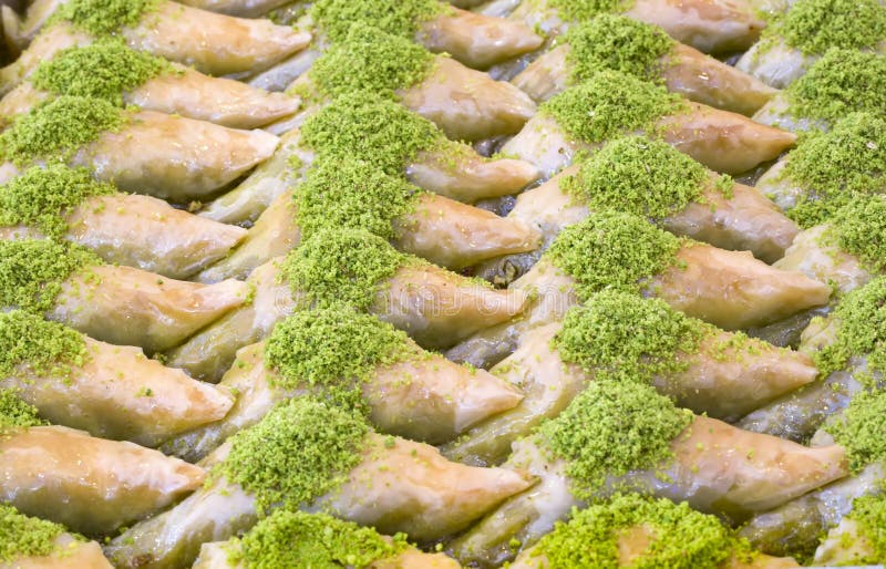 Desserts Turcs Traditionnels ; Baklava Image stock - Image du moyen ...
