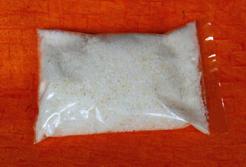 Dessicated coconut powder stock photo. Image of plastic - 191433136