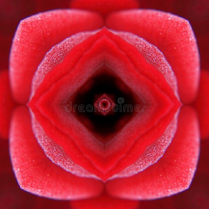 Dessin Abstrait De Fleurs Rouges 3d Illustrations Illustration Stock ...