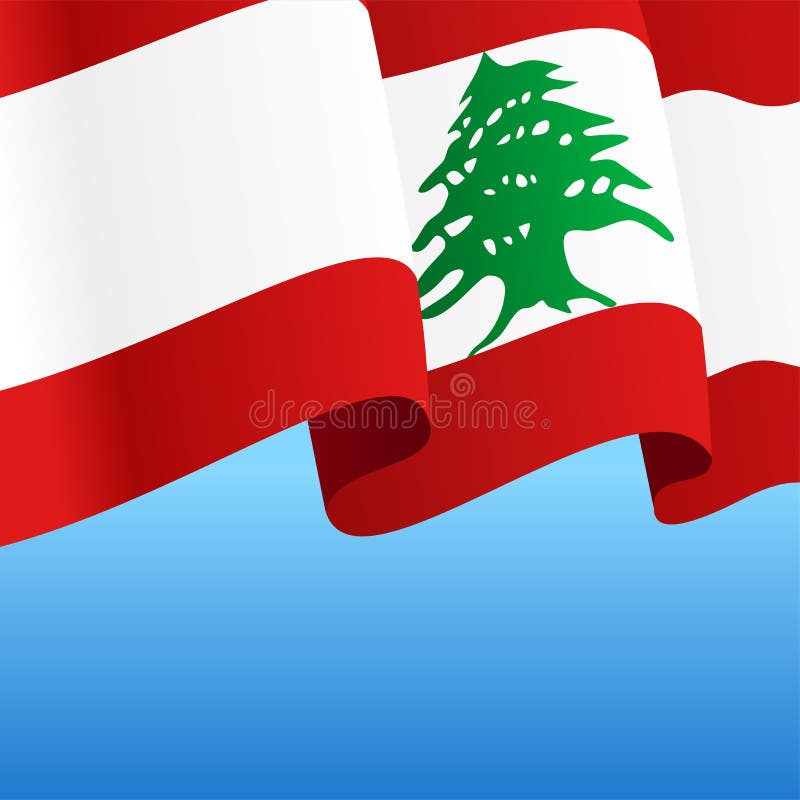 Drapeau Libanais, Illustration Illustration Stock - Illustration du ...
