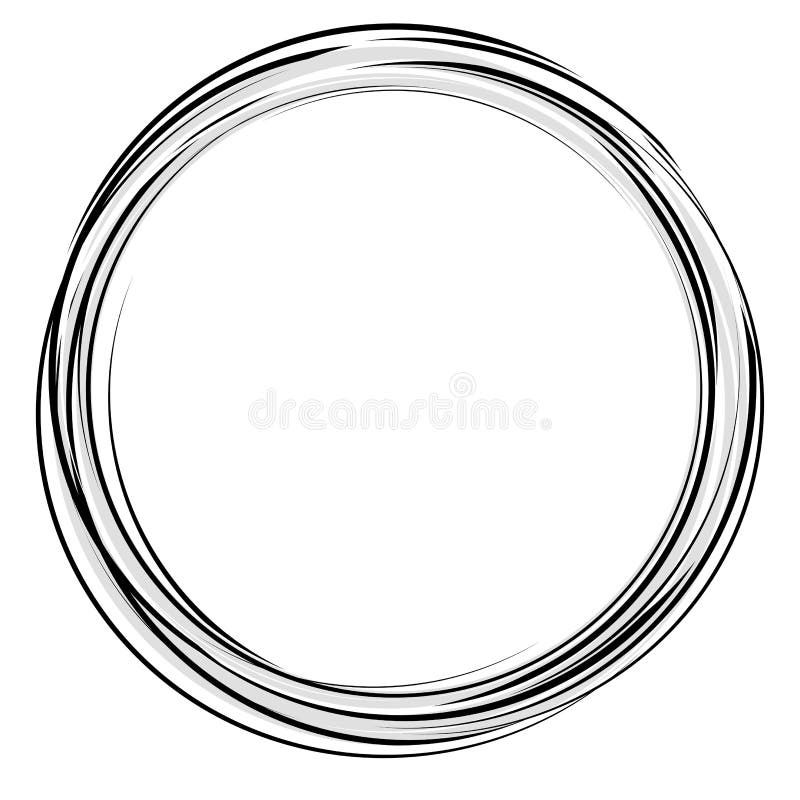 Dessin Abstrait - Rond Noir Illustration de Vecteur - Illustration du ...
