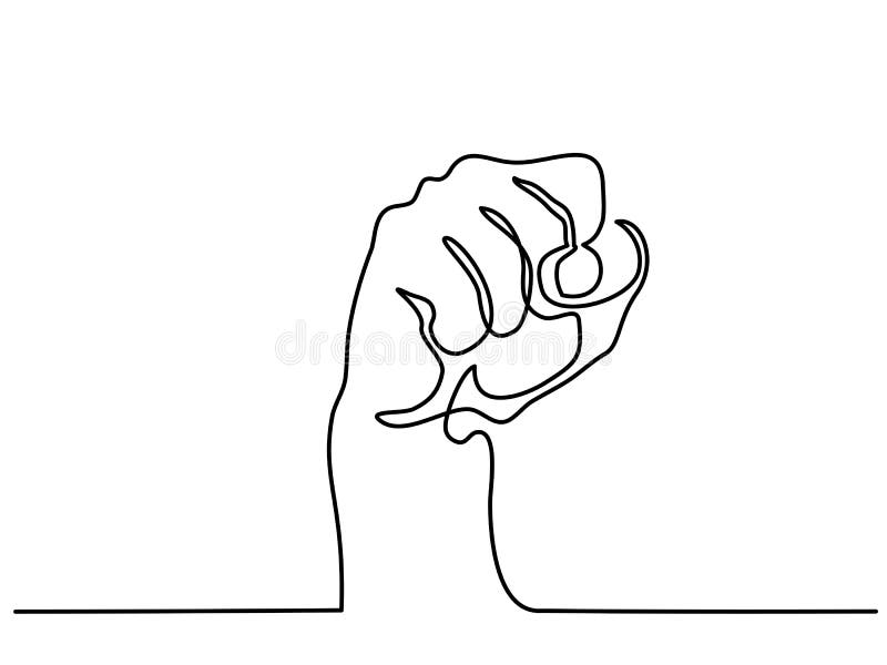 Dessin de vecteur de poing illustration de vecteur. Illustration du ...