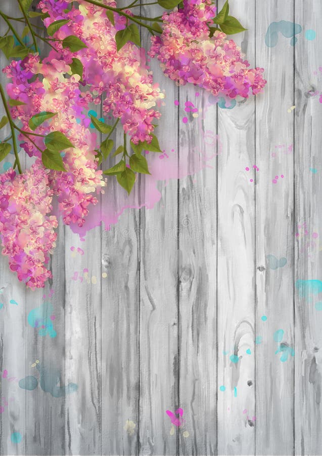 Dessin D'aquarelle De Lilas Illustration Stock - Illustration du ...