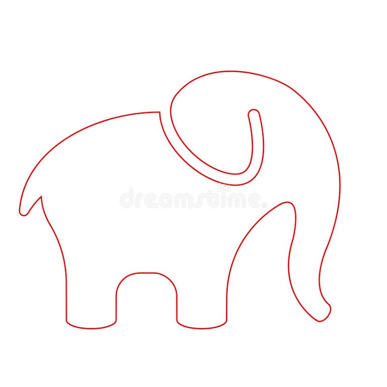 Dessin d'objet rouge illustration stock. Illustration du rouge - 253042289