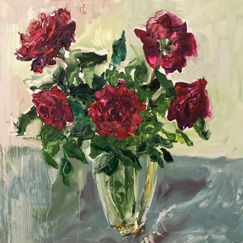 Dessin De Bouquet De Fleur De Roses Rouges Photo stock - Image du ...