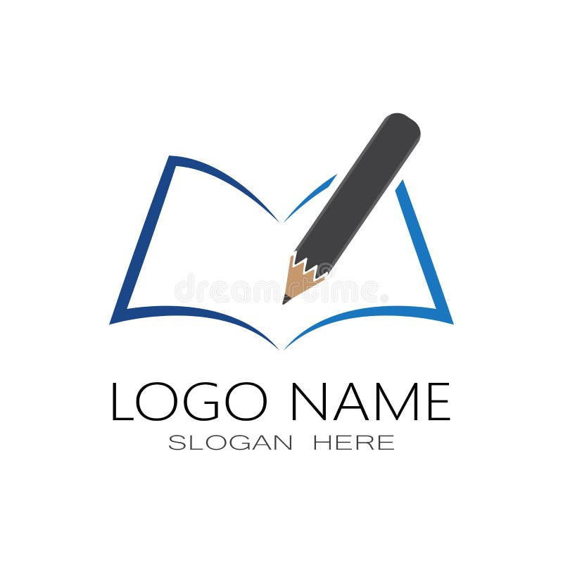 Dessin De Symbole Vectoriel De Logo De Crayon Illustration de Vecteur ...