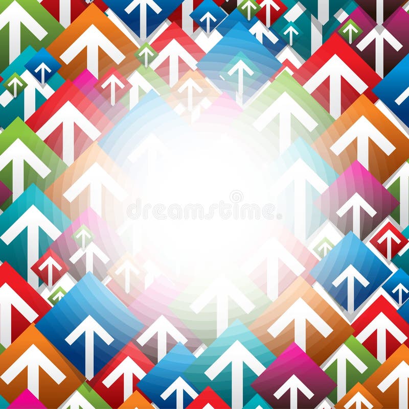 Dessin Géométrique De Flèche Moderne Illustration de Vecteur ...