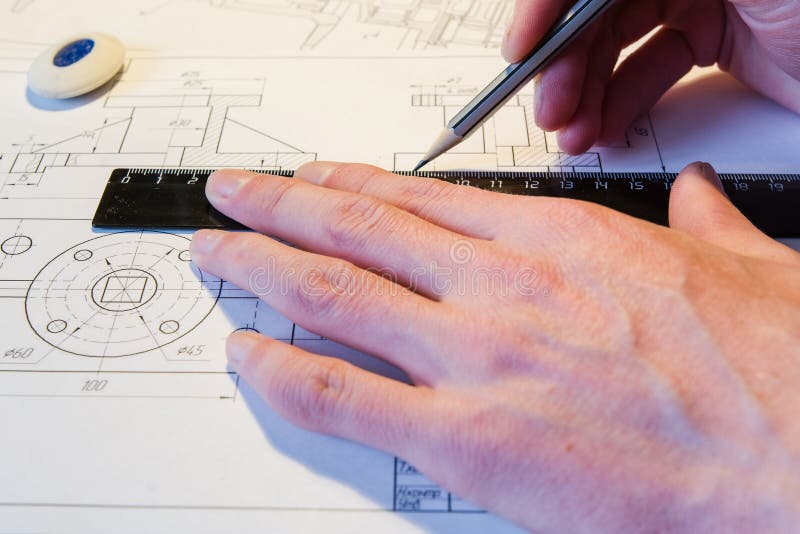 Dessin, projet photo stock. Image du architecture, modèles - 82697552