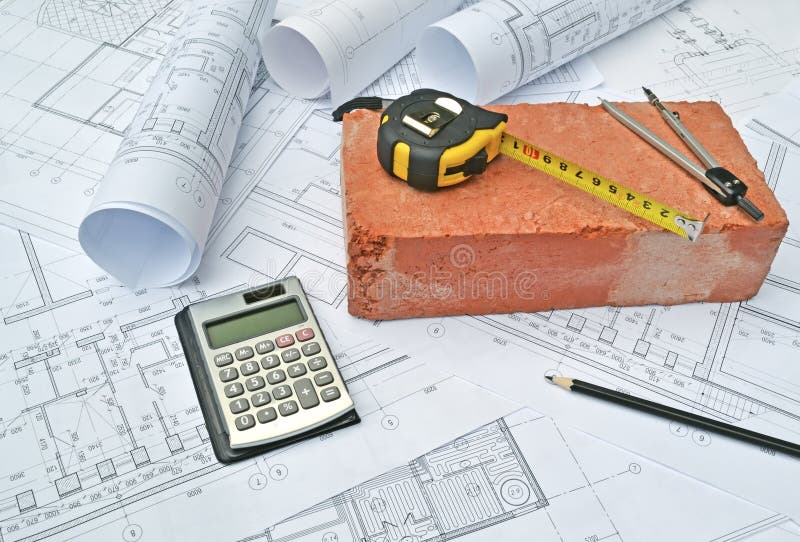 Dessins de projet photo stock. Image du ligne, concepts - 56017510