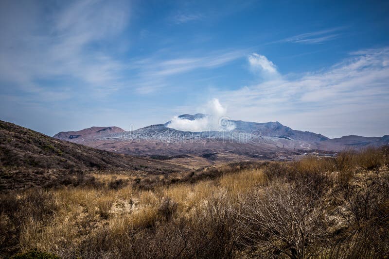 Le Mont Aso. Kumamoto. Japon Image stock - Image du kumamoto, japon ...