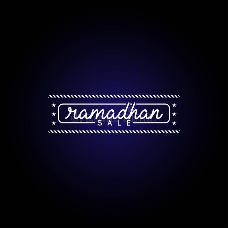 Ramadhan Sale Logo, Discount Sale Promo Sticker Label Stock Vector ...