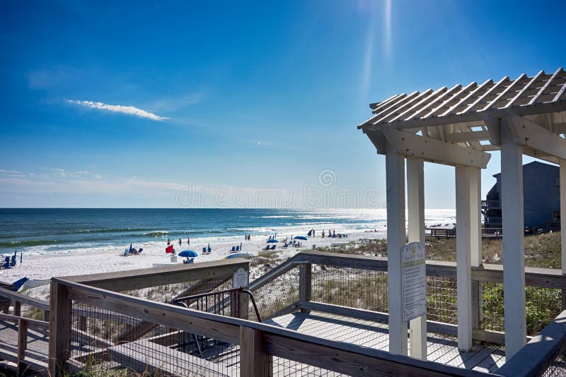 Destin Florida Beach Scenes Stock Image - Image of breeze, landscape ...