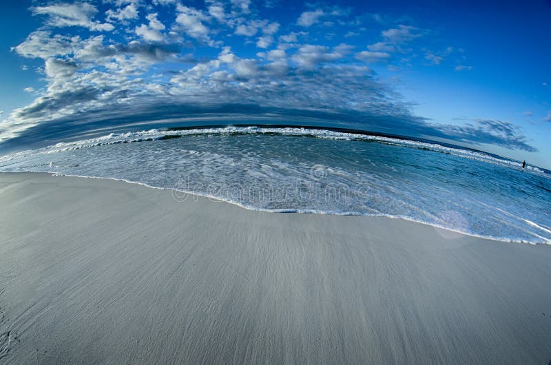 Destin Florida Beach Scenes Stock Image - Image of heron, dramatic ...