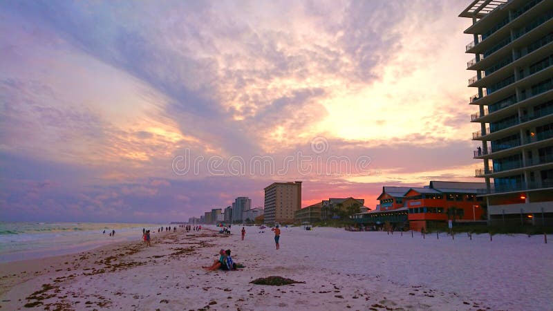 Destin Sunset at the Back Porch Stock Image - Image of sunset, gulf ...