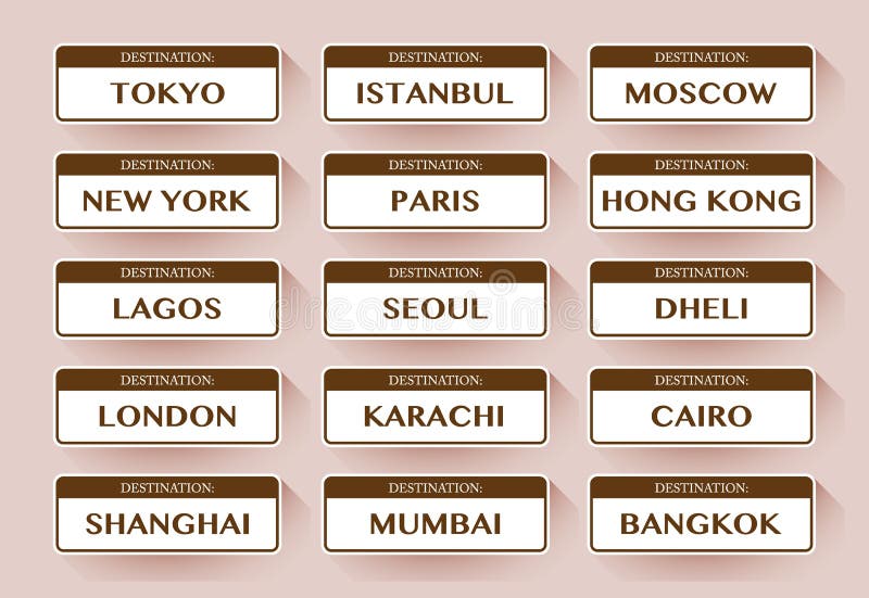 Cities Stickers Stock Illustrations – 386 Cities Stickers Stock ...