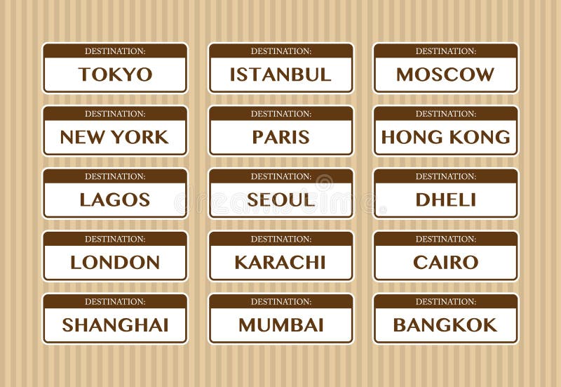 Cities Stickers Stock Illustrations – 461 Cities Stickers Stock ...