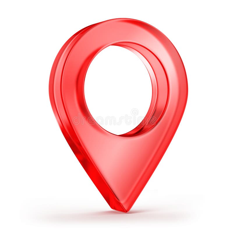 Destination 3d Icon, Map Pointer Icon. GPS Location Symbol Stock ...