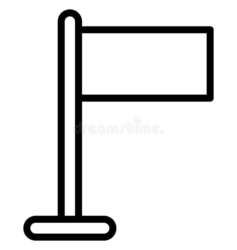 Destination Flag Isolated Vector Icon that Can Be Easily Modified or ...