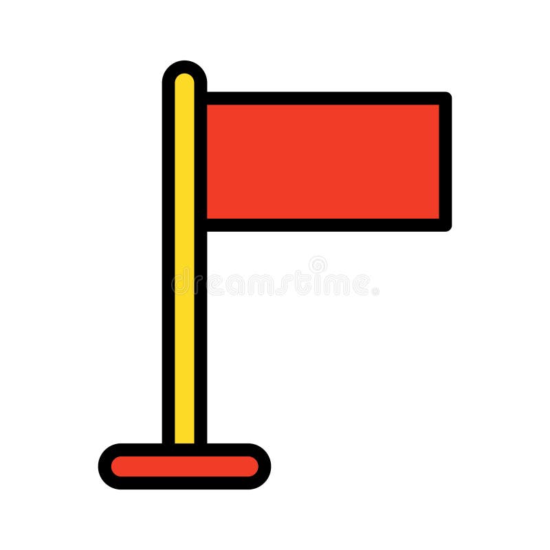 Destination Flag Isolated Vector Icon that Can Be Easily Modified or ...