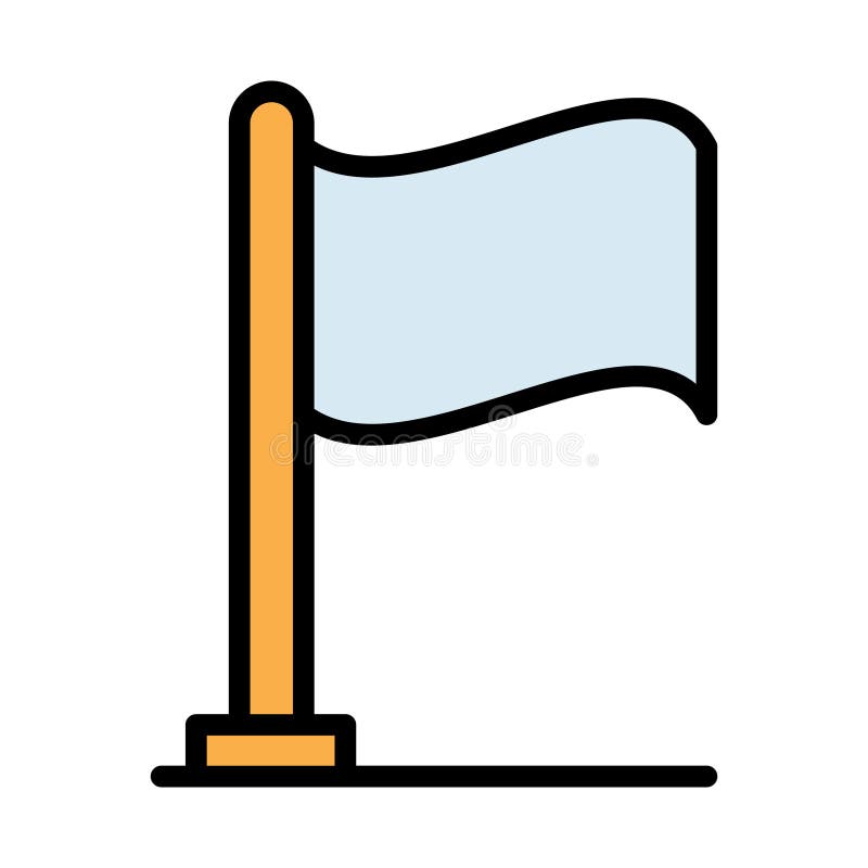 Destination Flag Isolated Vector Icon Which Can Easily Modify or Edit ...