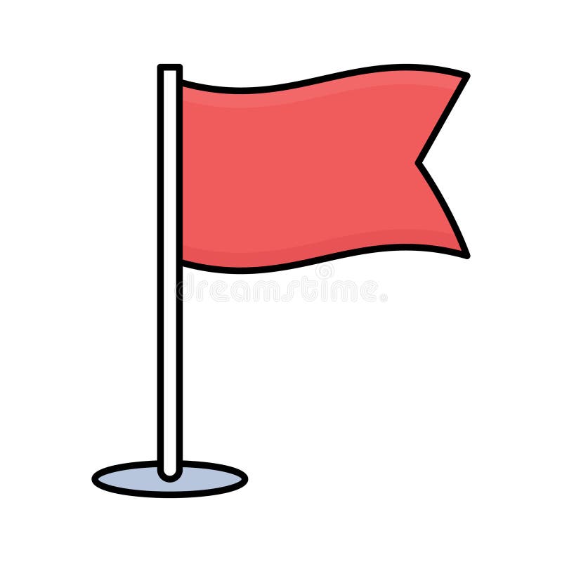 Destination Flag Isolated Vector Icon that Can Be Easily Modified or ...