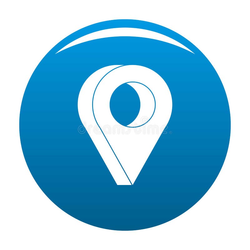 Destination Icon Blue Vector Stock Vector - Illustration of icon, logo ...