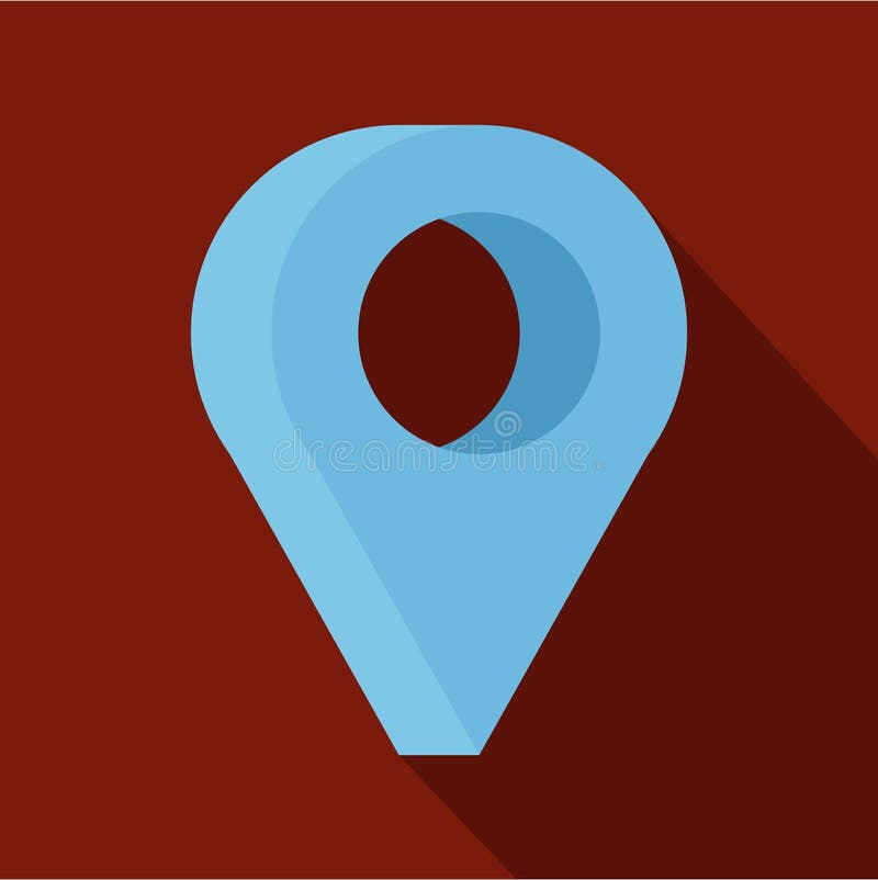 Destination Icon, Flat Style. Stock Vector - Illustration of flat ...