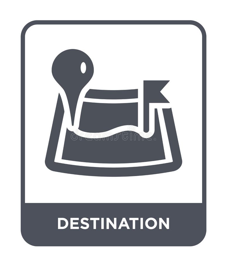 Destination Icon in Trendy Design Style. Destination Icon Isolated on ...